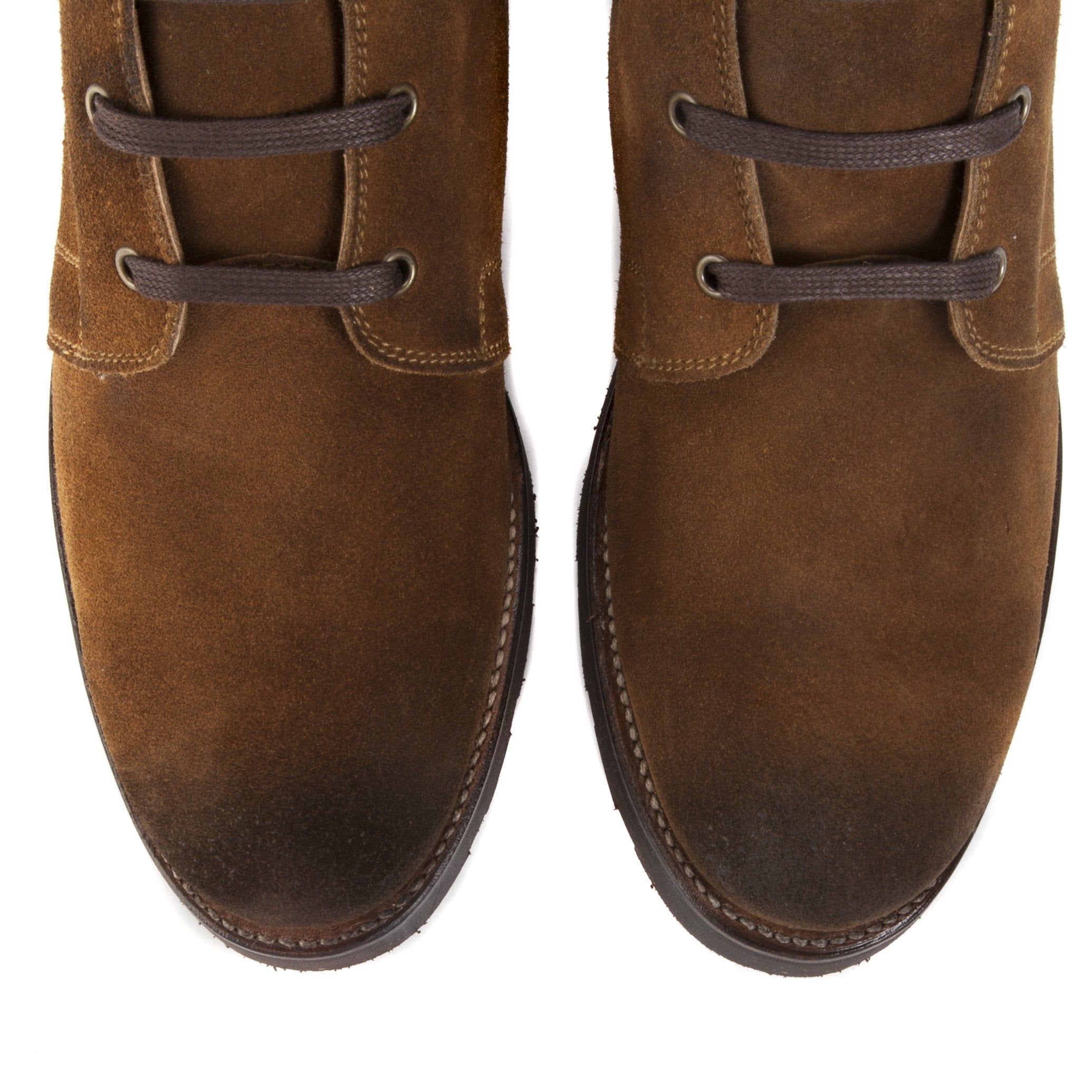 Mens Tan Leather Lace-Up Handmade Brogan Boots - Ranch Road Boots™